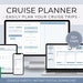Digital Cruise Planner Spreadsheet, Cruise Packing List, Cruise ...
