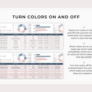 Task Tracker Spreadsheet, Google Sheets to Do List Template, to Do With ...