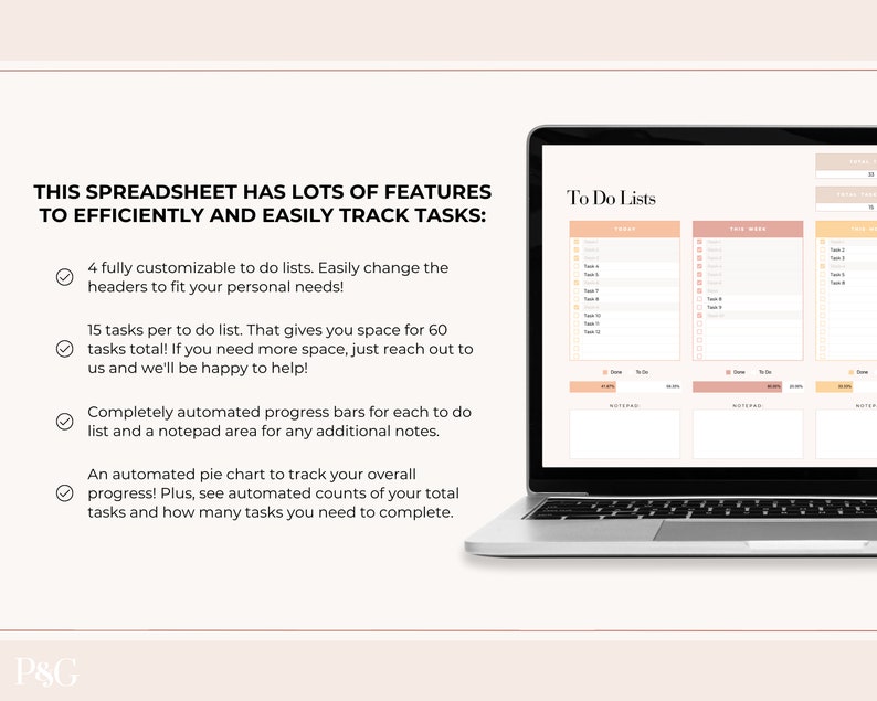 Digital to Do List Google Sheets, Editable to Do List Spreadsheet, Task ...