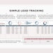 Lead Tracker Google Sheets Template, Client and Lead Management ...