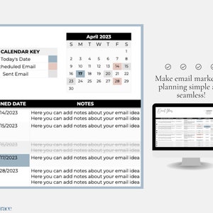Email Marketing Planner Spreadsheet, Google Sheets Email Planner, Blog ...