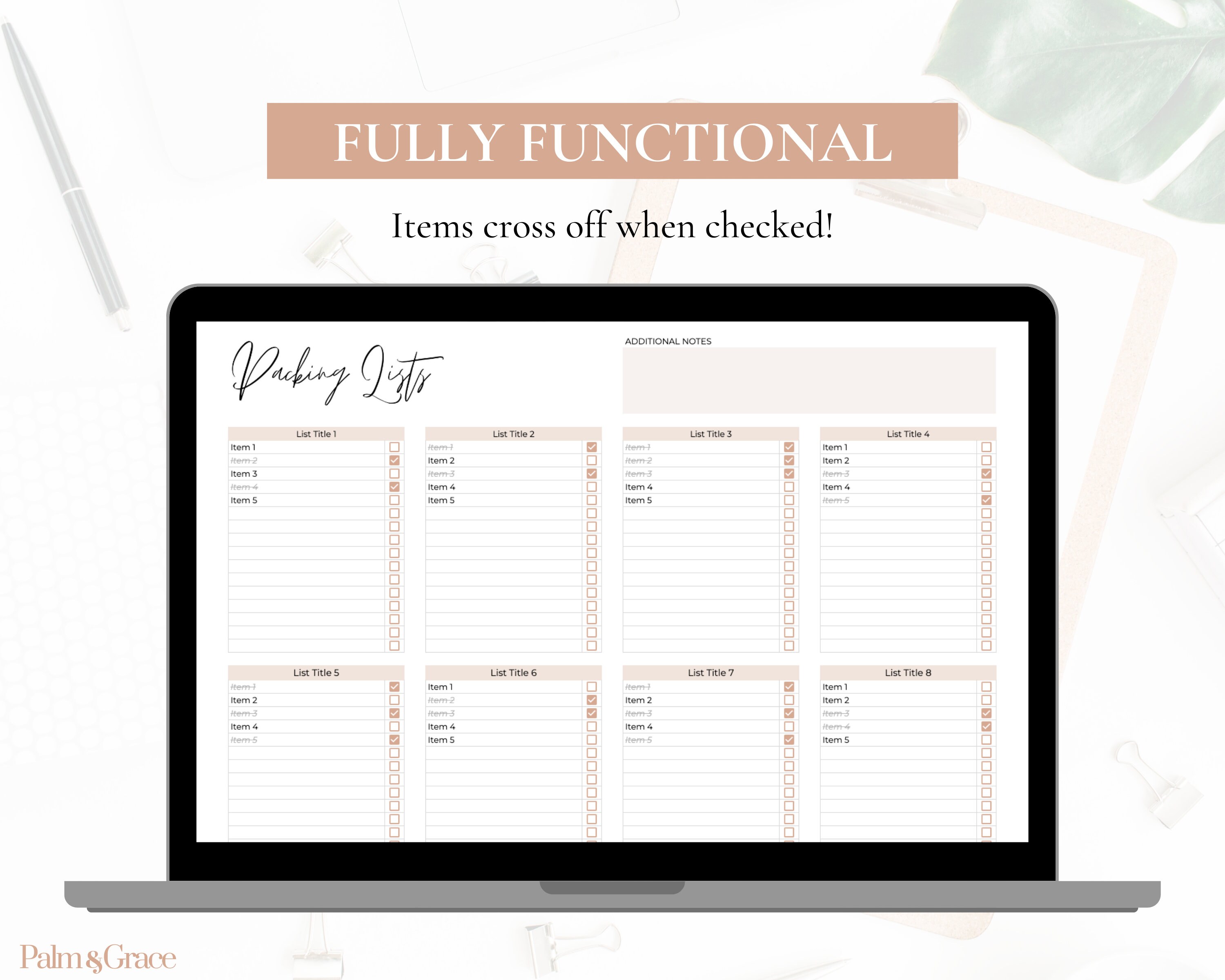 Editable Packing List PRINTABLE Spreadsheet Packing List - Etsy Australia