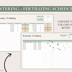 Plant Tracker Google Sheets, Plant Care Planner Google Sheets, Plant ...