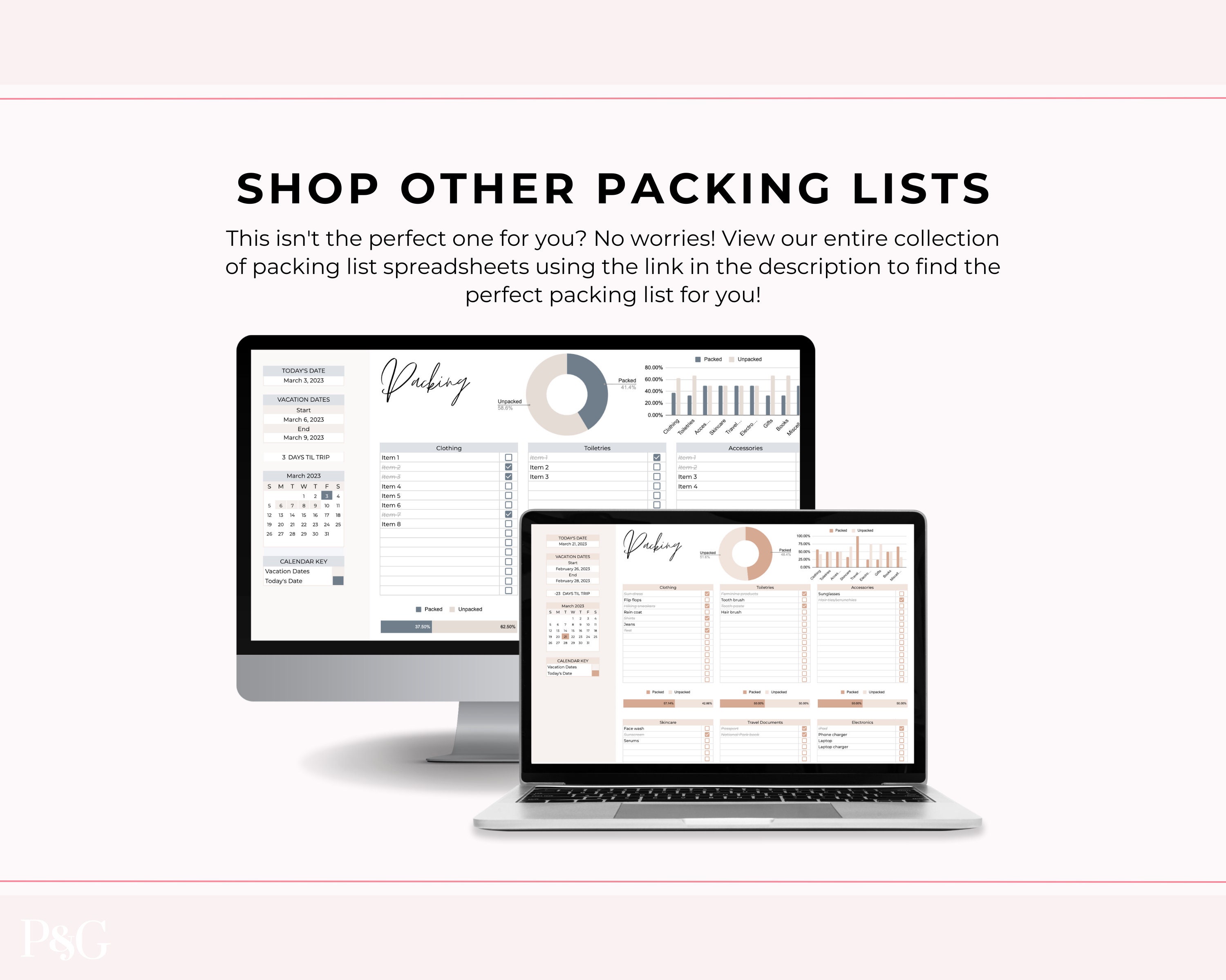 Packing List Spreadsheet Template Editable Packing Checklist - Etsy