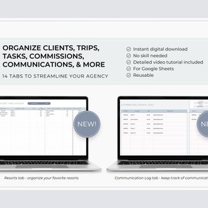 Travel Agent Planner, Travel Agent Spreadsheet Template, Digital Trip ...