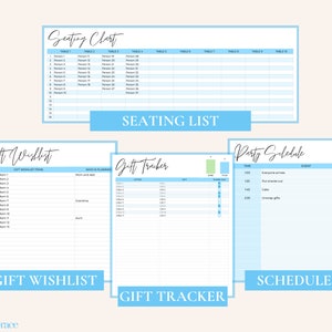 Digital Party Planning Spreadsheet, Google Sheets Birthday Party ...