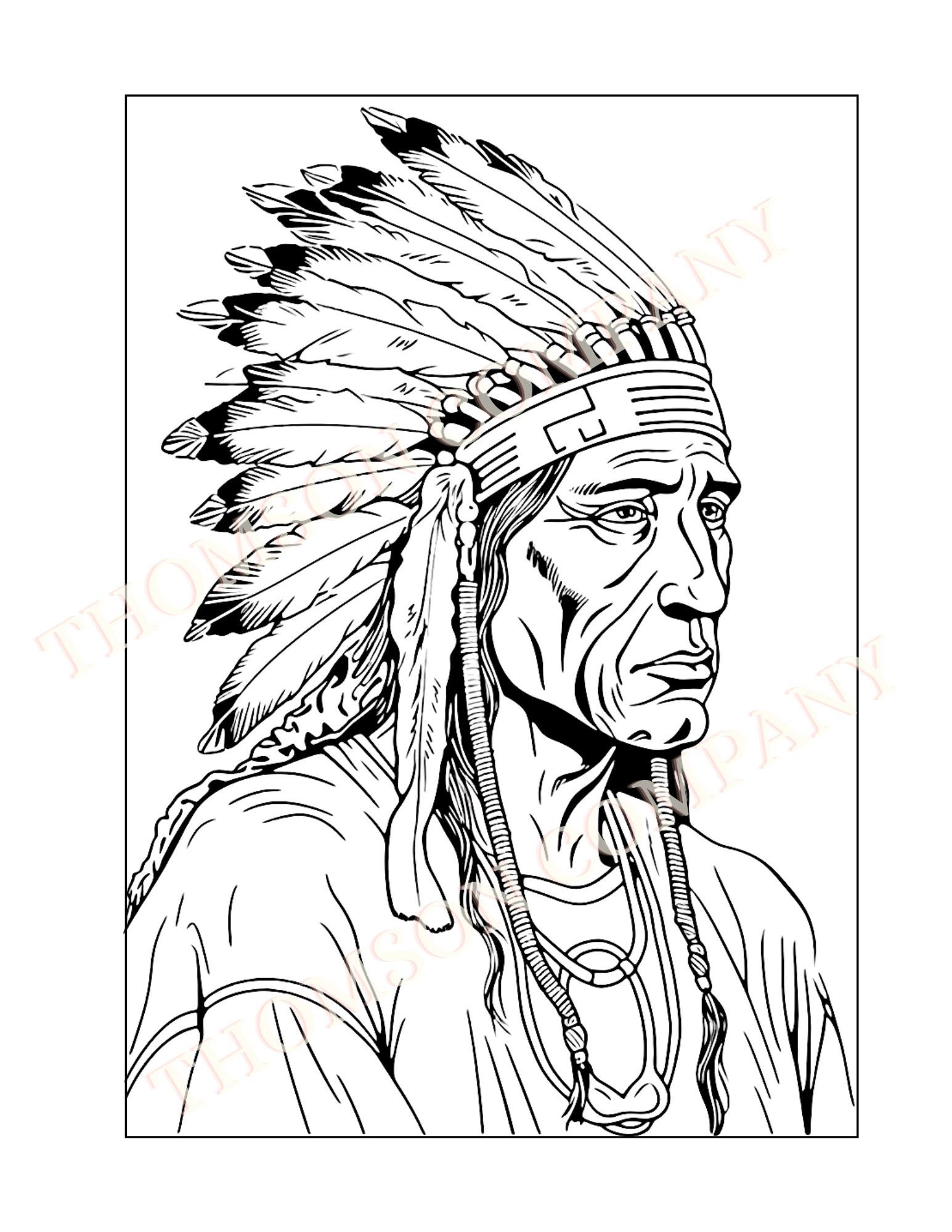 58 Grayscale the Ultimate Native American Adult Coloring Pages ...