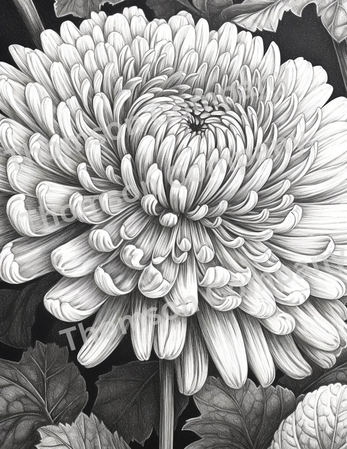 15 Grayscale Flower Coloring Flower Colouring Pages Printable - Etsy