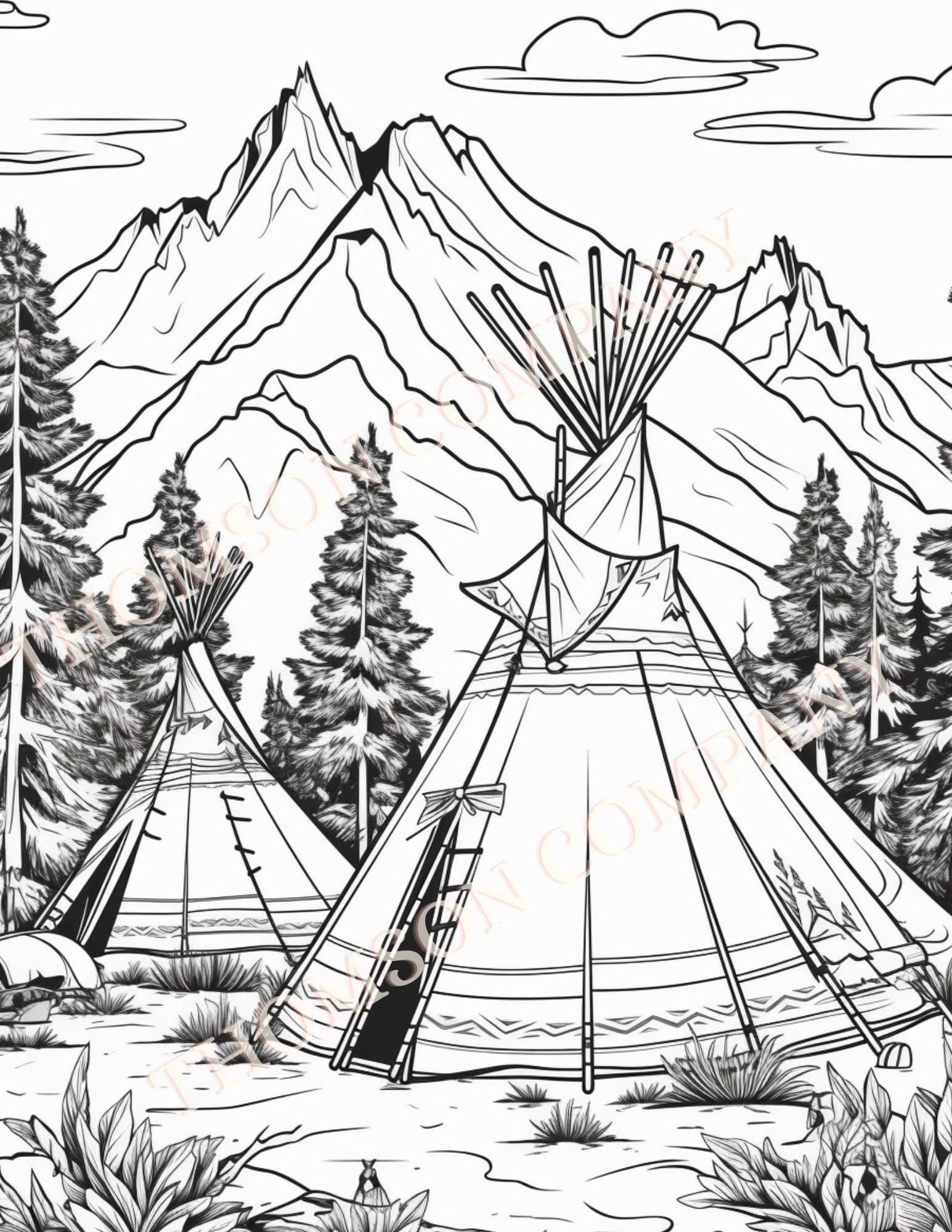 58 Grayscale the Ultimate Native American Adult Coloring Pages ...