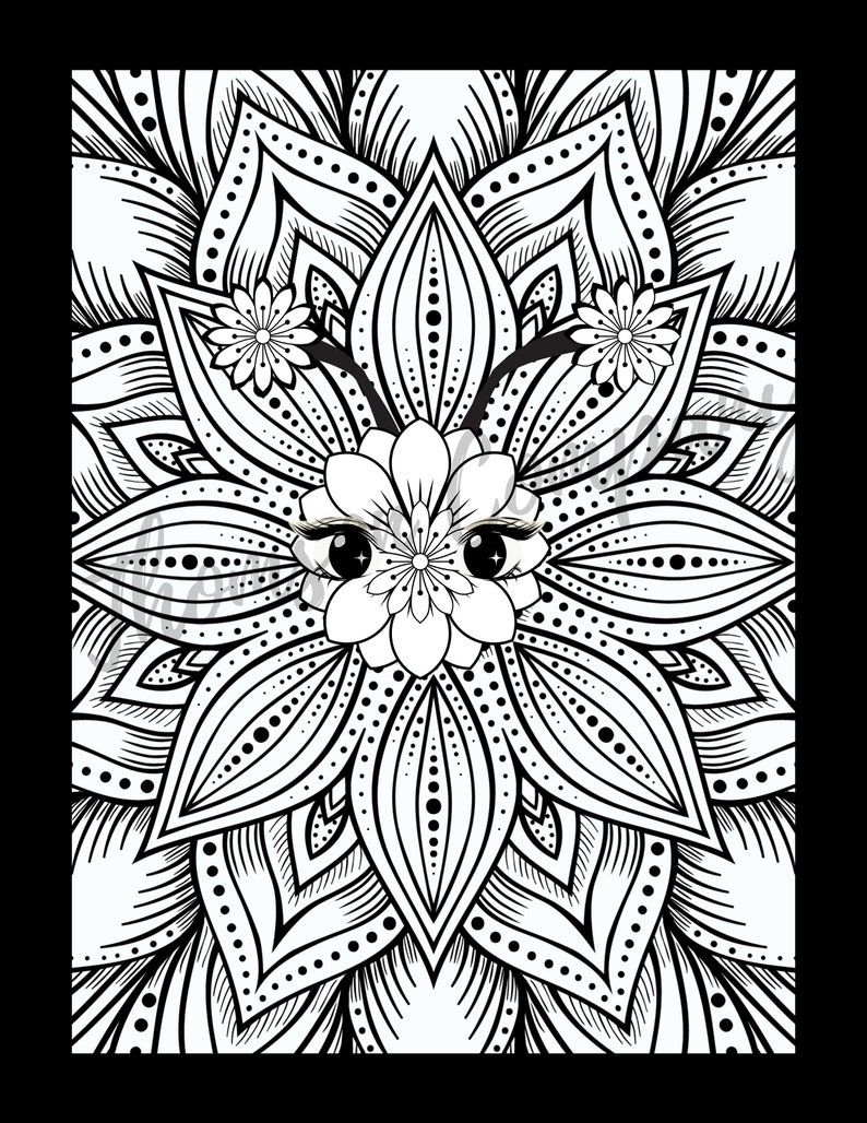 6 Mystical Creature Fantasy Coloring Page Book, Adults + Kids- Instant ...