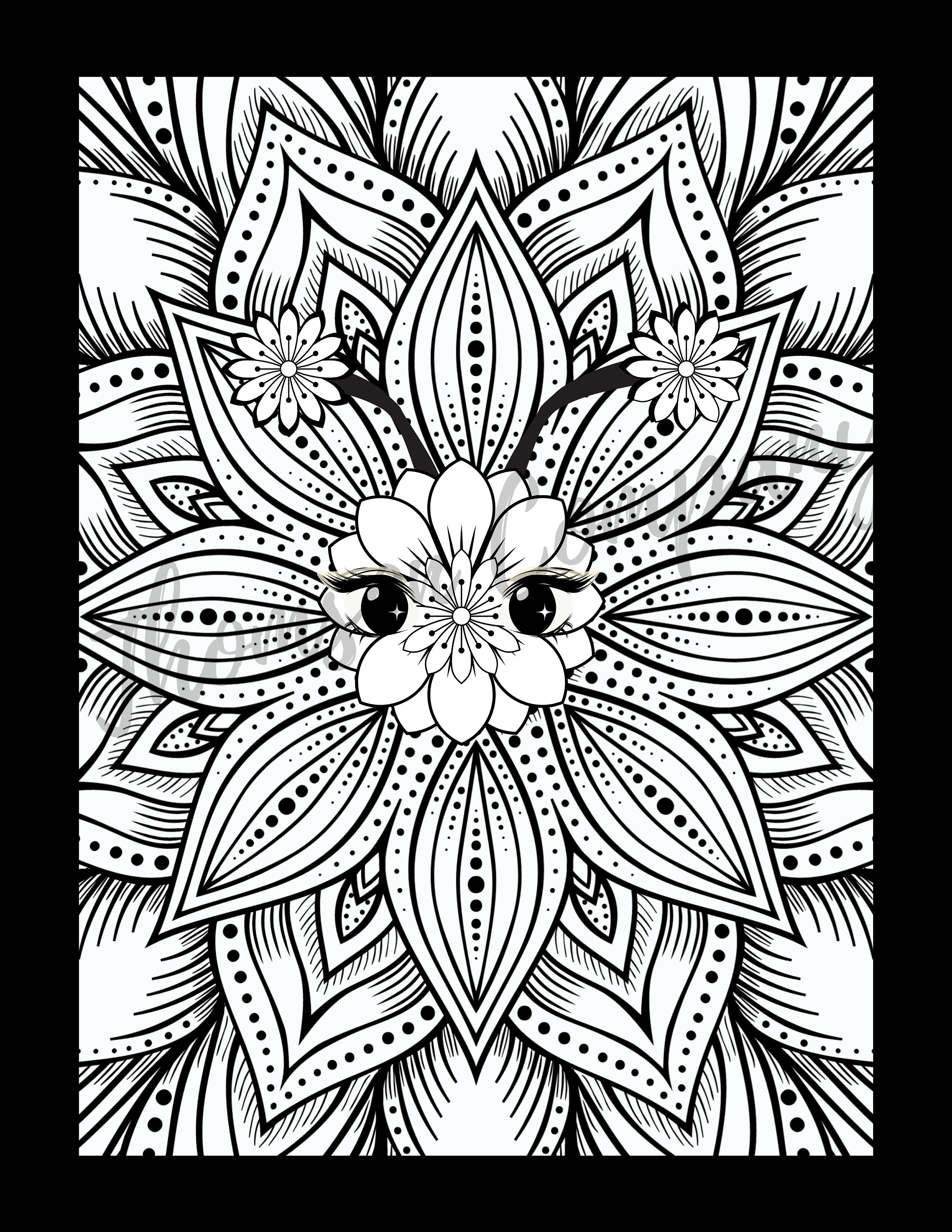 6 Mystical Creature Fantasy Coloring Page Book, Adults + Kids- Instant ...