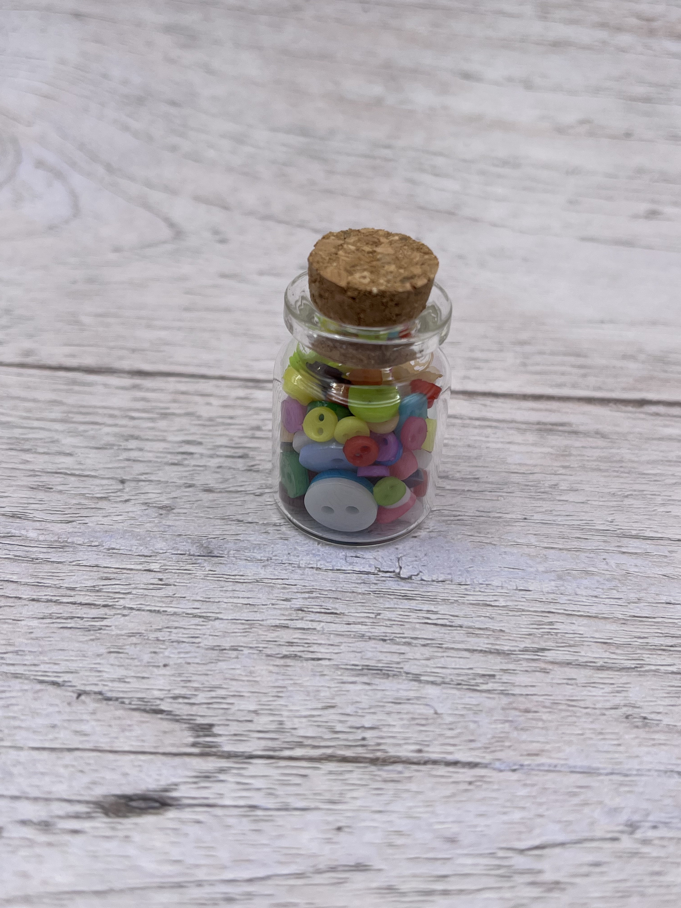 Crowcore/ Mini Jar of Buttons / Tiny Things - Etsy