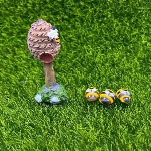 Miniature Beehive Mini Bees Fairy Garden Accessories - Etsy
