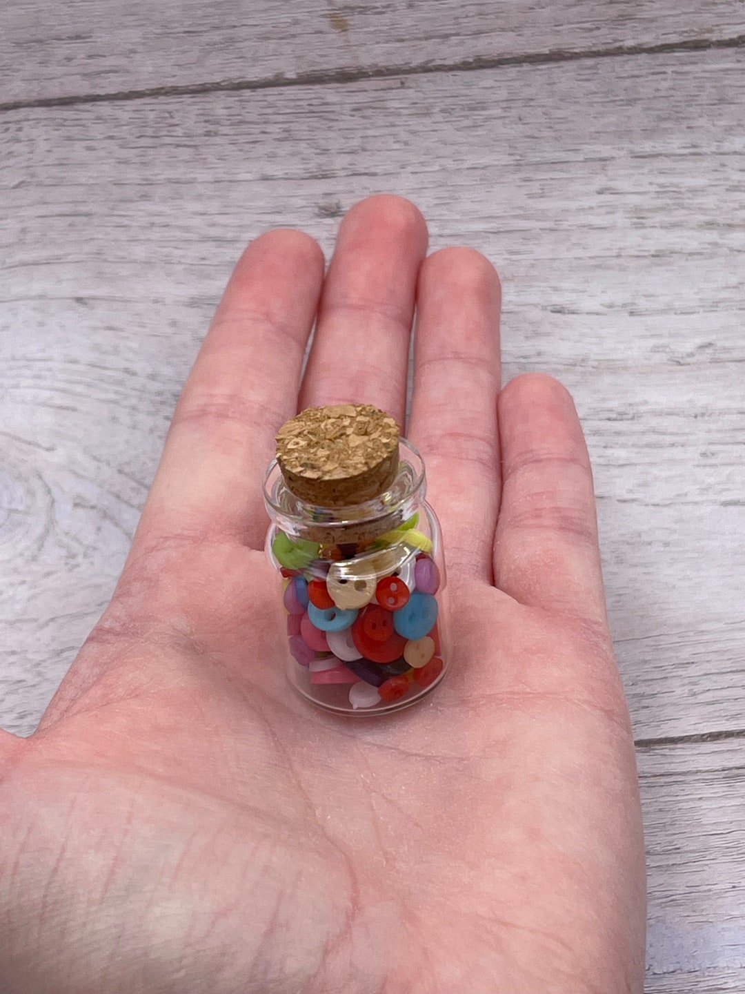 Crowcore/ Mini Jar of Buttons / Tiny Things - Etsy