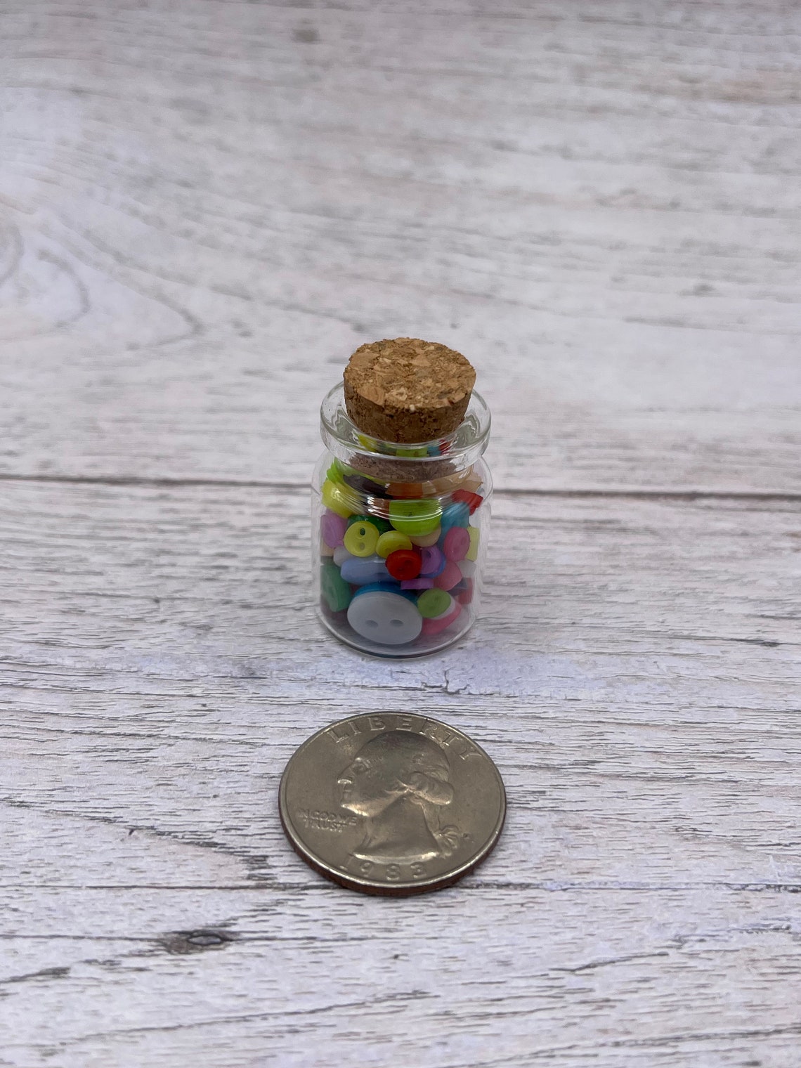 Crowcore/ Mini Jar of Buttons / Tiny Things - Etsy