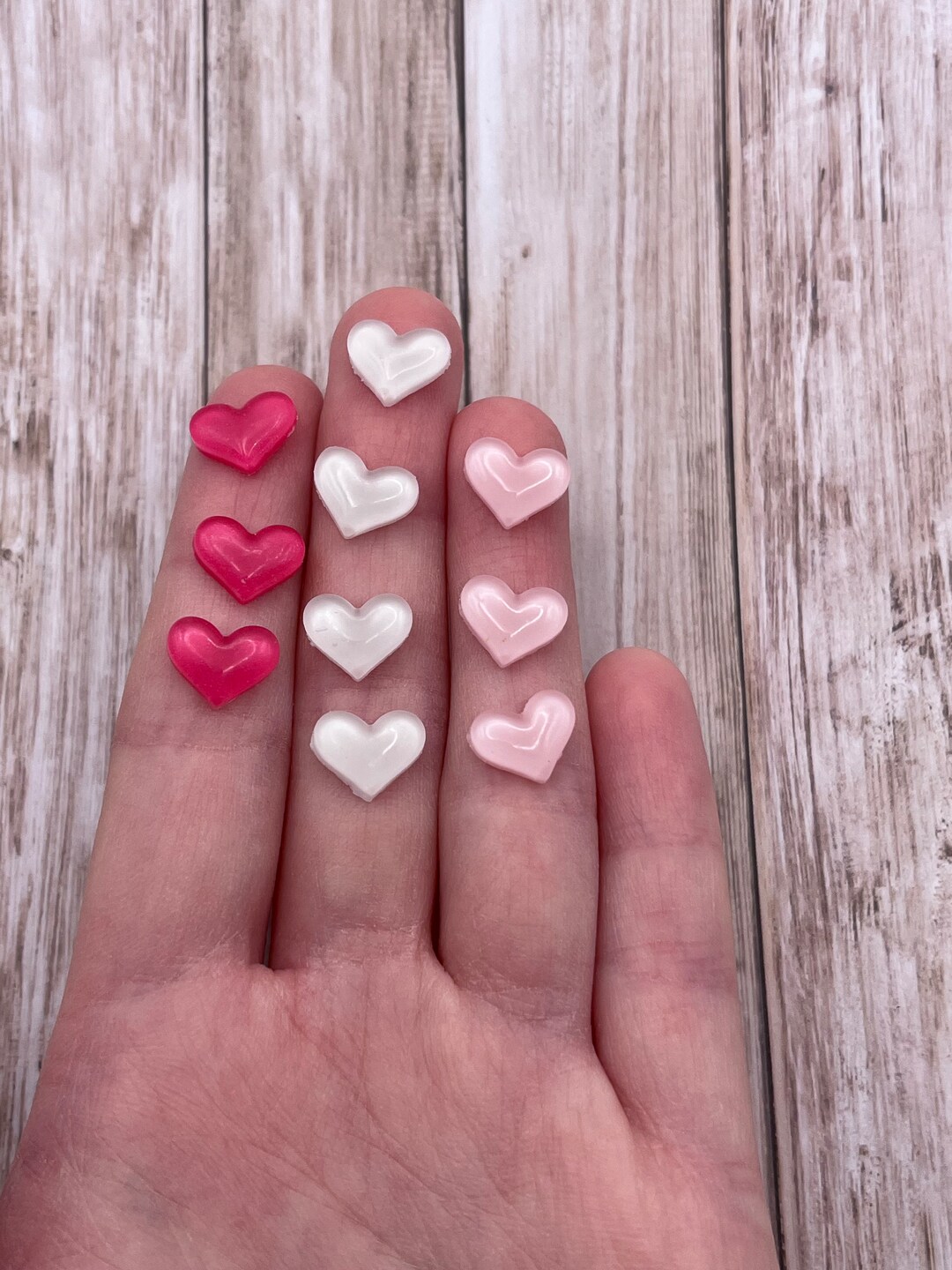 Mini Heart // Micro Miniature Valentines Day Hearts // Craft Supplies ...
