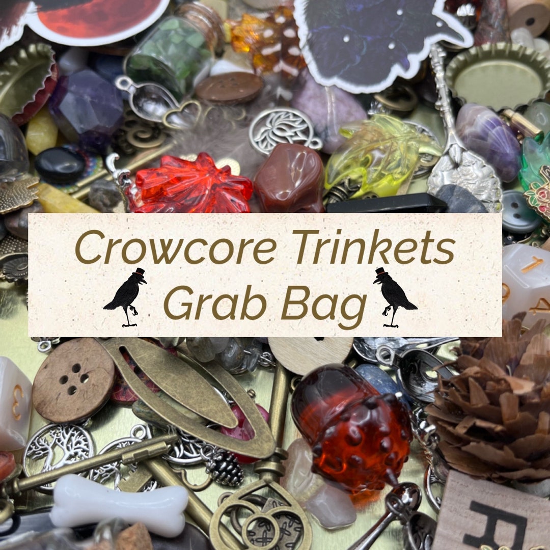 Crowcore Grab Bag Mystery Bag Goblin Scoop Miniature Oddities Trinkets ...