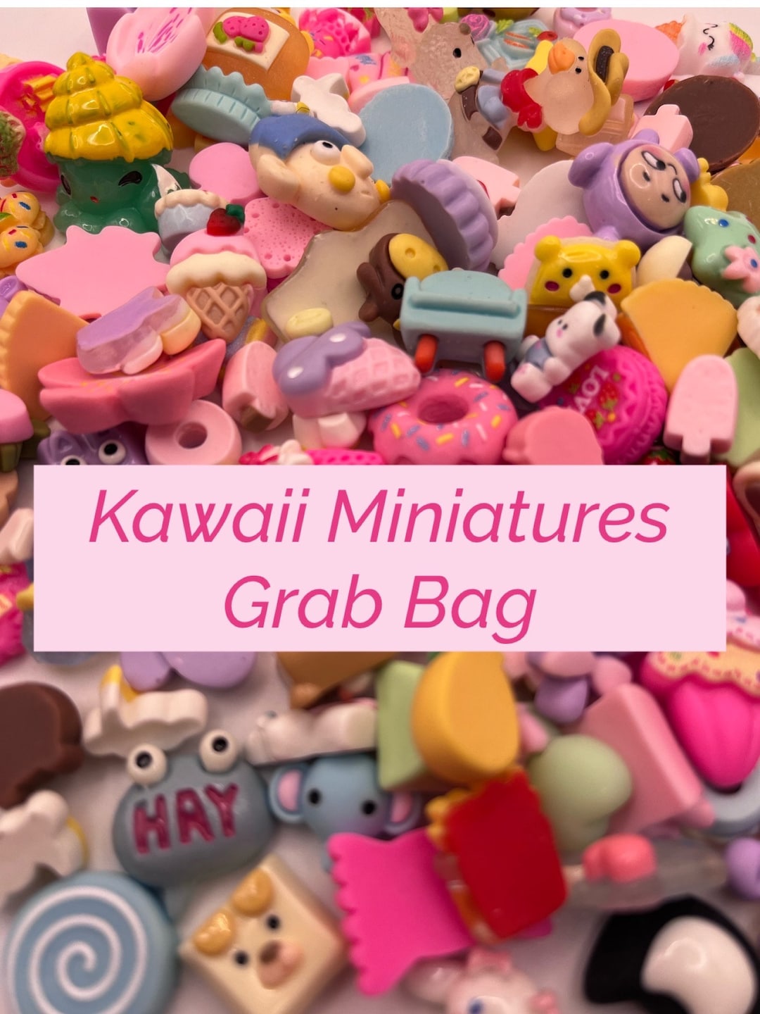 Kawaii Miniatures Trinket Lucky Scoop Grab Bag Tiny Things (can Be Used ...