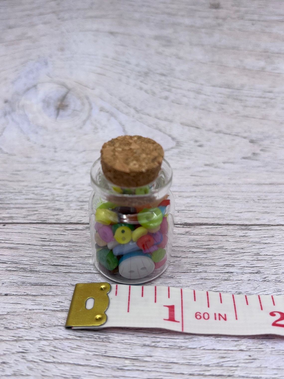 Crowcore/ Mini Jar of Buttons / Tiny Things - Etsy