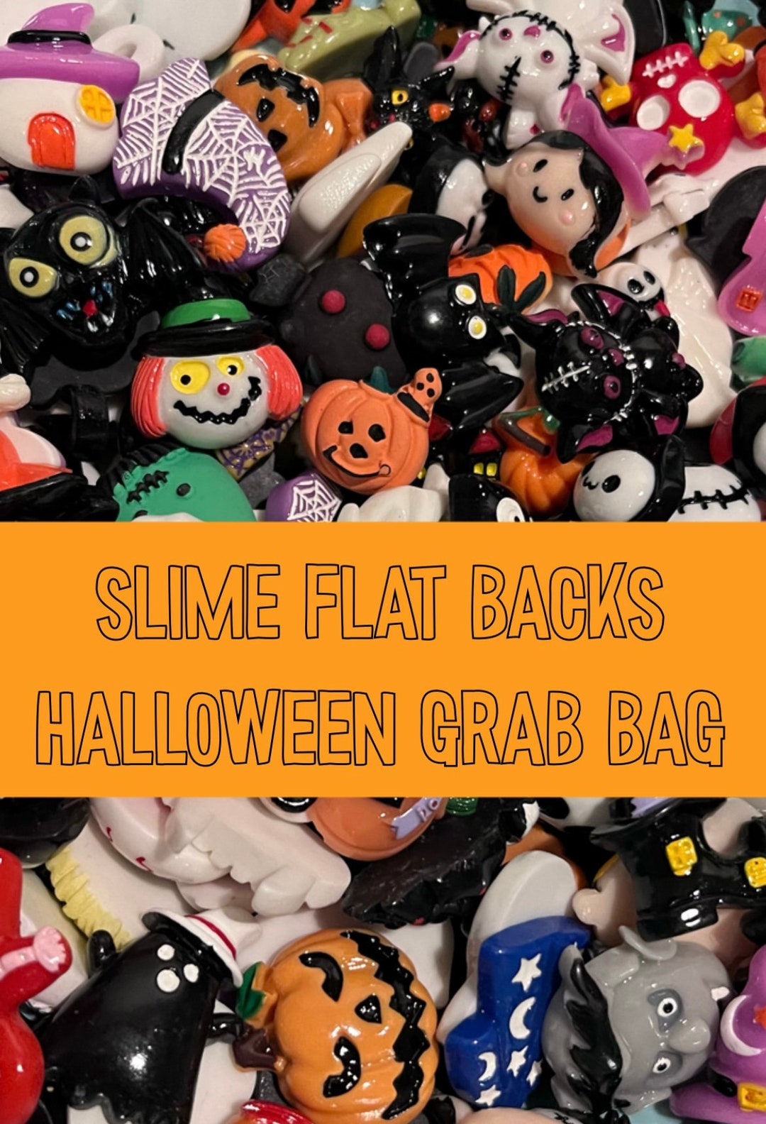Slime Charms Halloween Grab Bag Halloween Miniatures Flat Back Charms ...