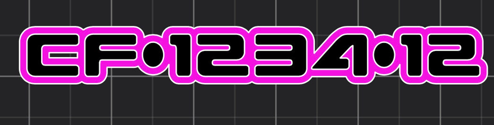 Custom Sea Doo Font Jet Ski Registration / CF Number Decal (set of 2 ...