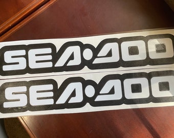 Custom Sea Doo Font Jet Ski Registration / CF Number Decal set of 2 - Etsy