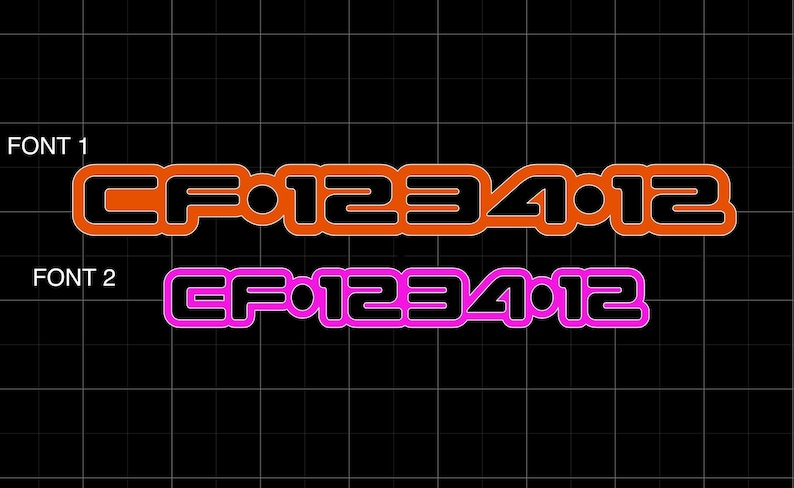 Custom Sea Doo Font Jet Ski Registration / CF Number Decal - Etsy