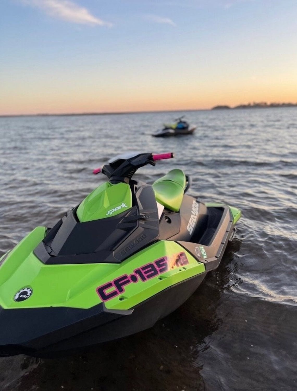 Custom Sea Doo Font Jet Ski Registration / CF Number Decal (set of 2 ...