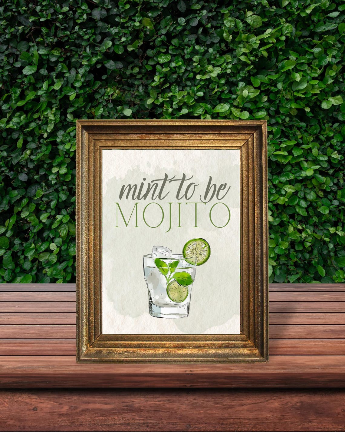 Drink Sign Bar Sign 8x10in Sign Print- Aperol Limoncello Spritz Bridal ...