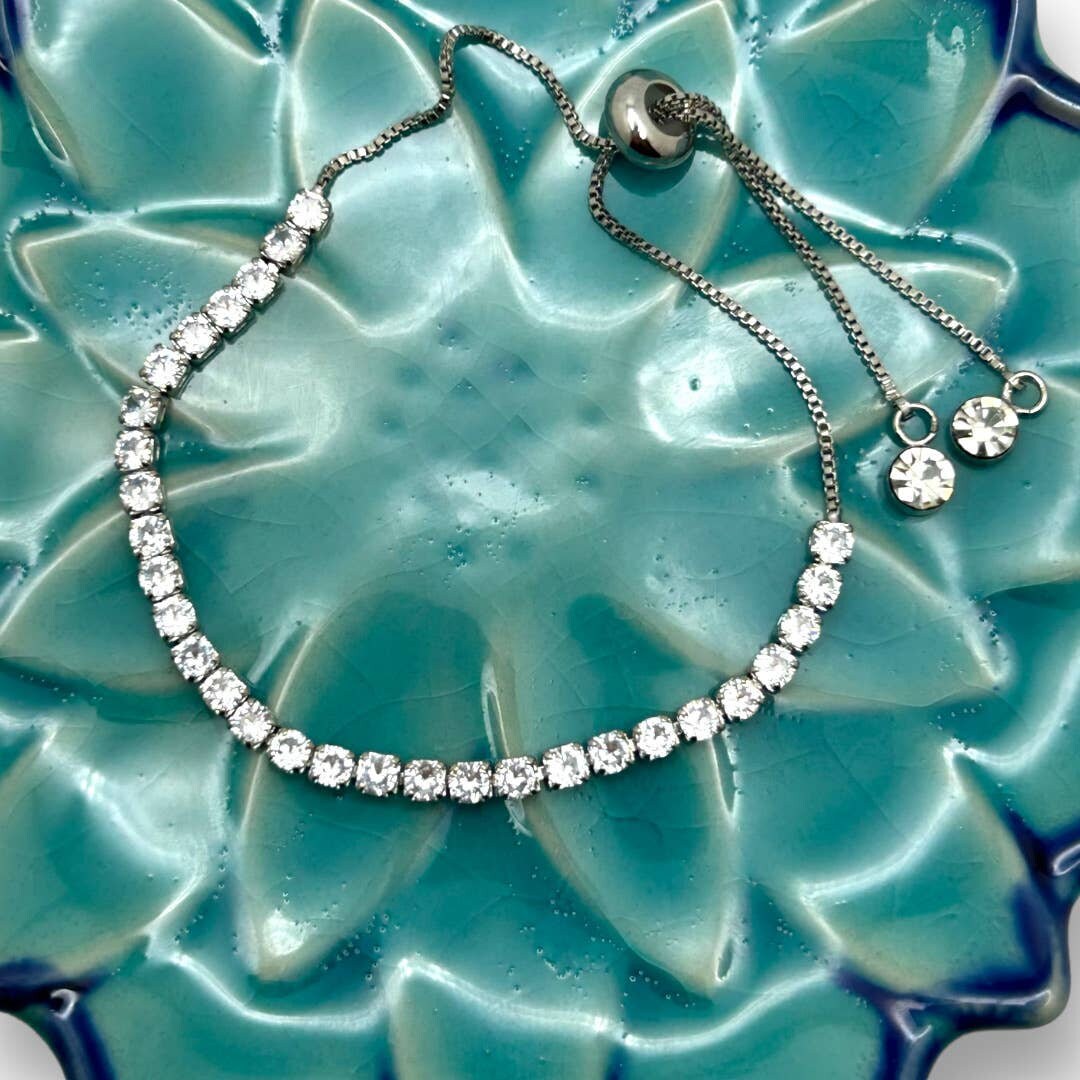 Swarovski Crystal Tassel Bolo Bracelet NWT - Etsy