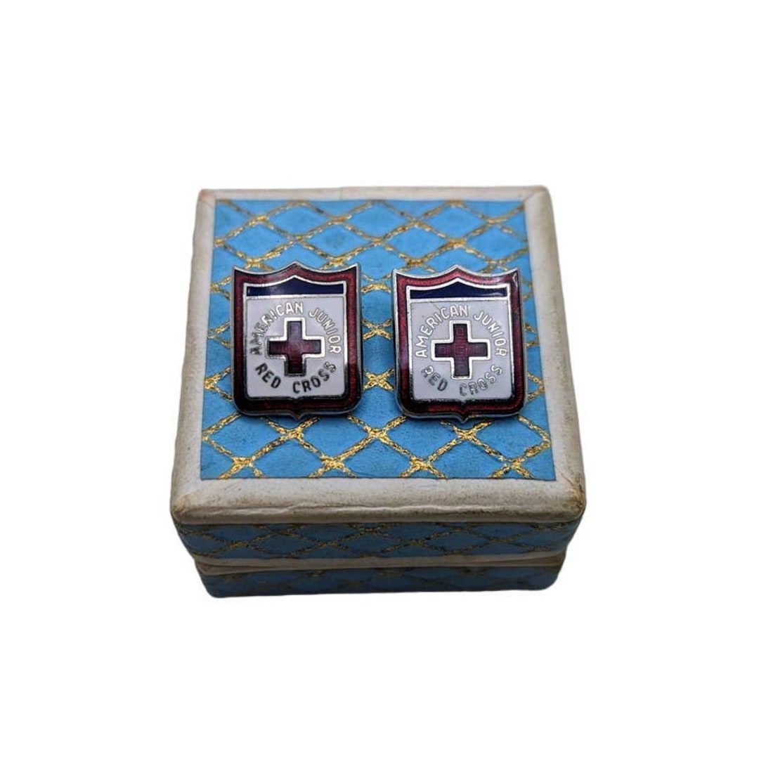 American Junior Red Cross Silver Pins Matching Vintage ARC - Etsy