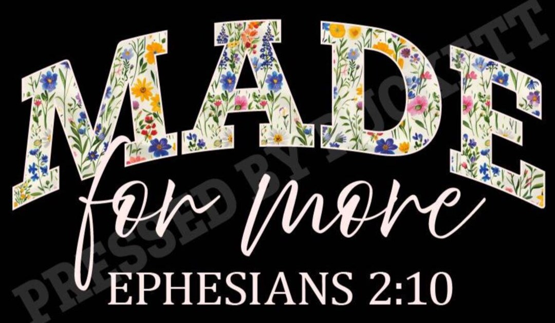 Made for More SVG PNG | Christian Floral Scripture Digital Download ...