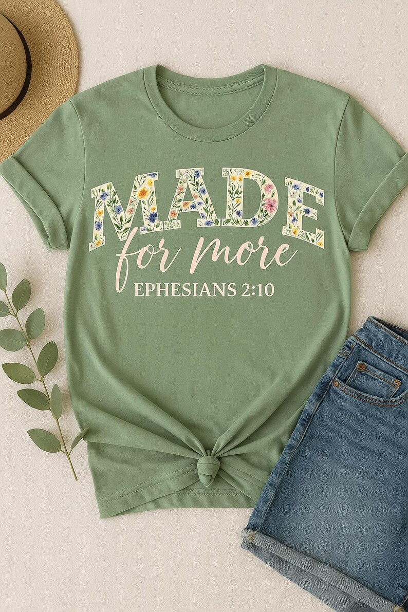 Made for More SVG PNG | Christian Floral Scripture Digital Download ...