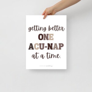 Acu-nap Poster, Acupuncture Poster - Etsy