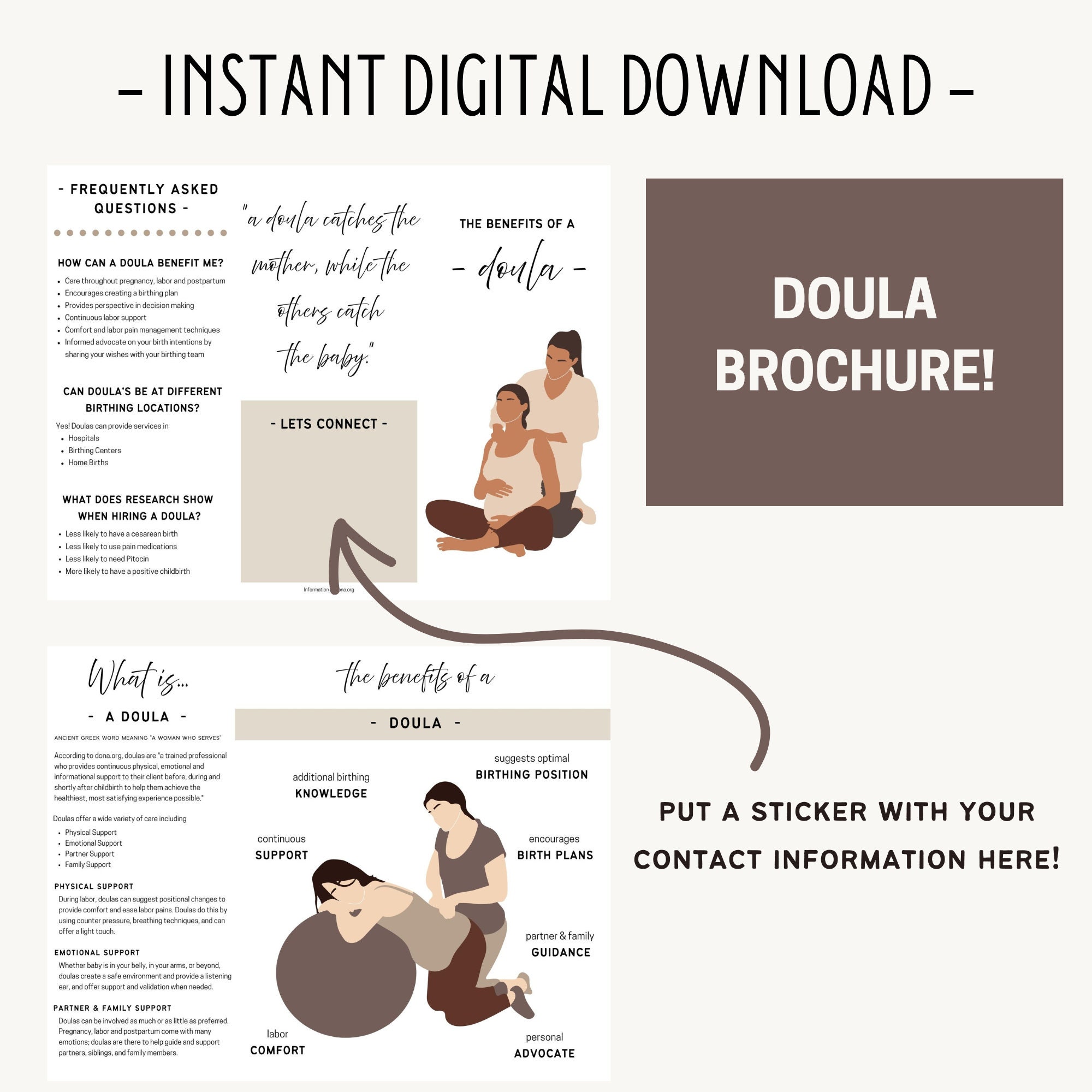DOULA Benefits Brochure - Etsy