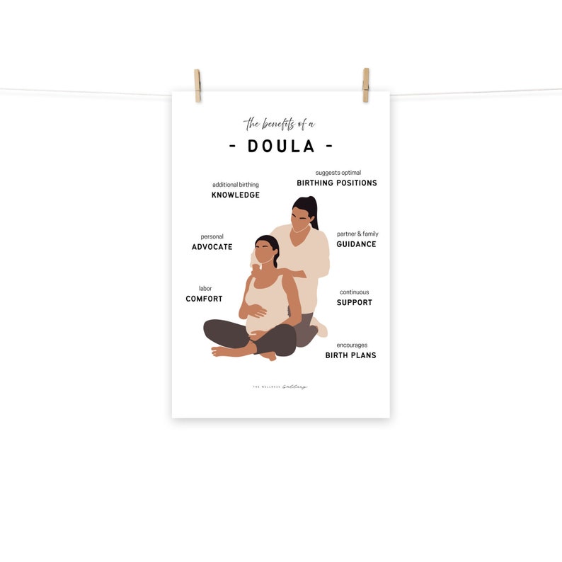 The Benefits of a Doula Poster - Etsy