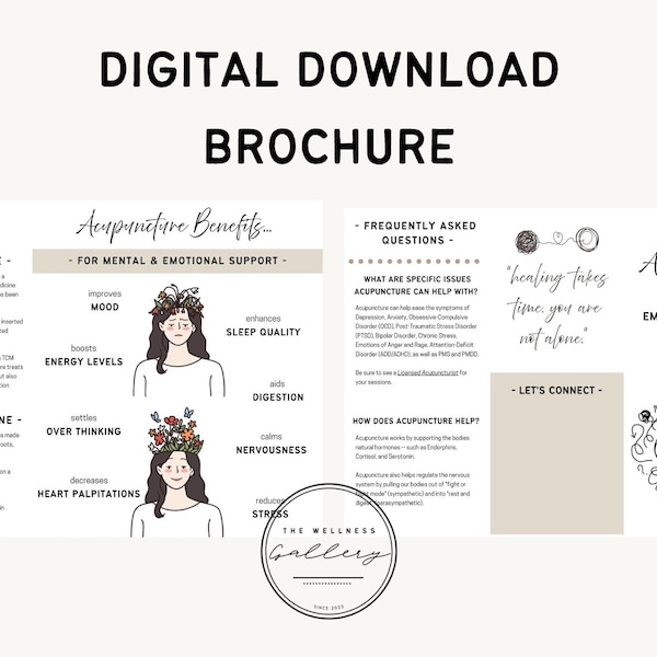 Acupuncture Brochure - Etsy