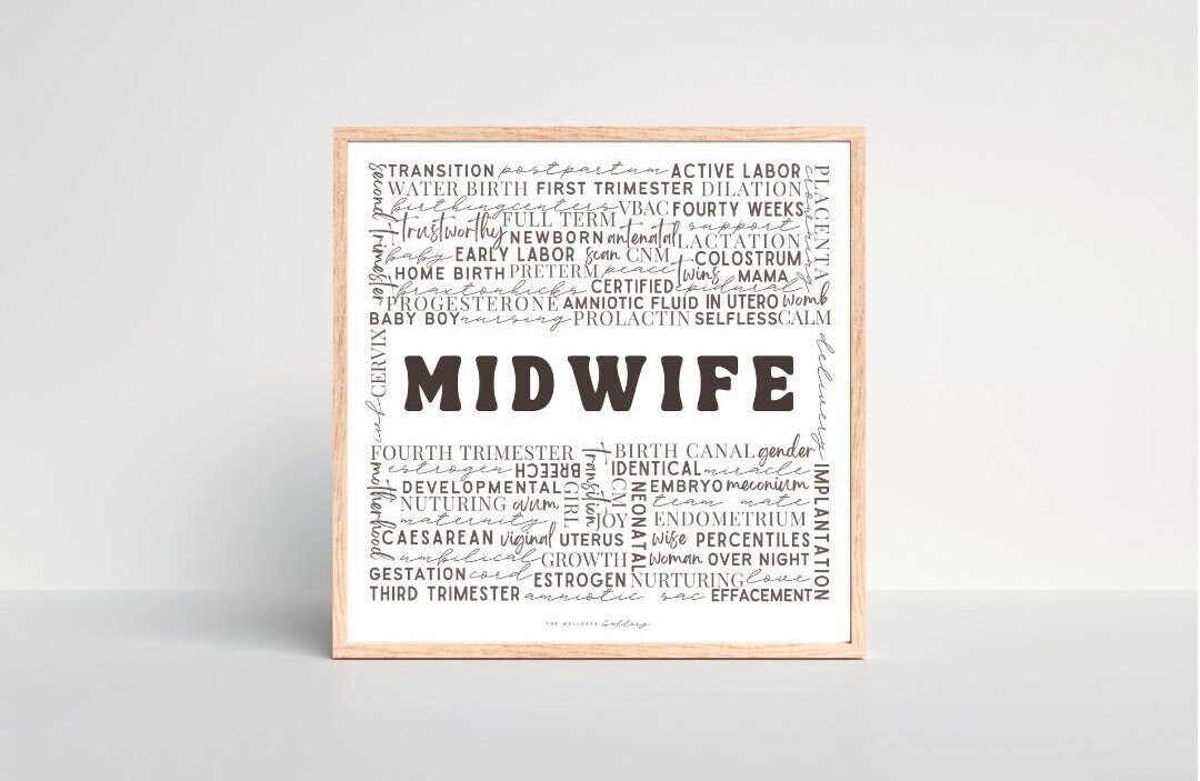 All Things MIDWIFE Poster - Etsy