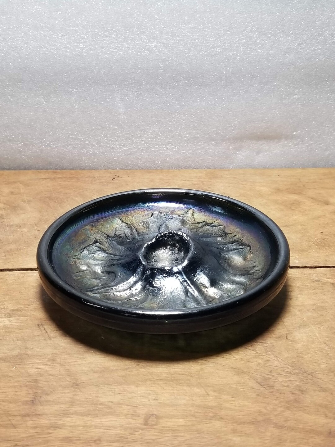 Bullseye Glass Company Mt Saint Helens Volcanic Ash Glass Dish, Ashtray ...