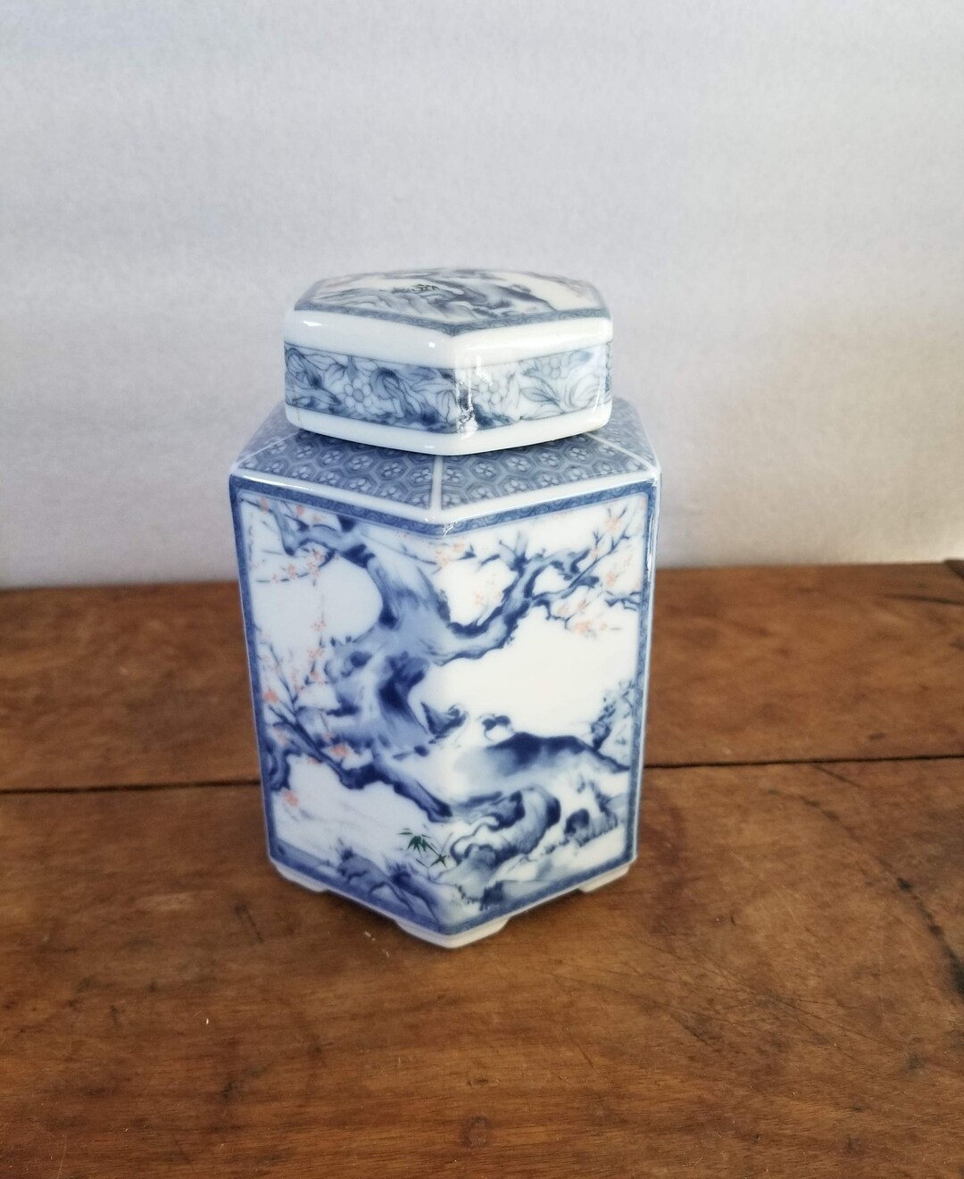 Toyo Japan Cherry Blossom Hexagon Jar Vintage Present Collection Gift ...