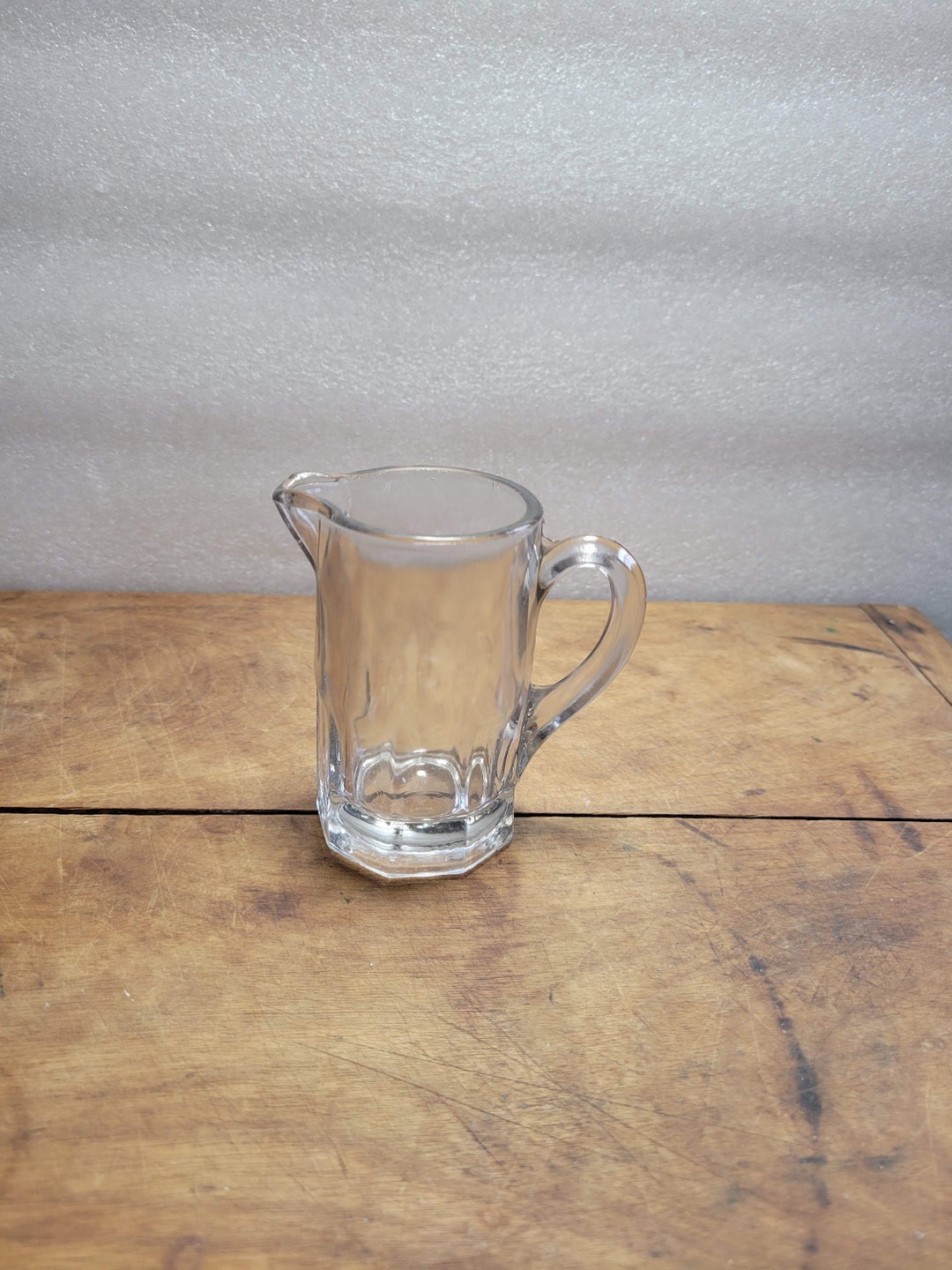 Small Pressed Glass Pitcher Tea Creamer Present Collection Gift - Etsy