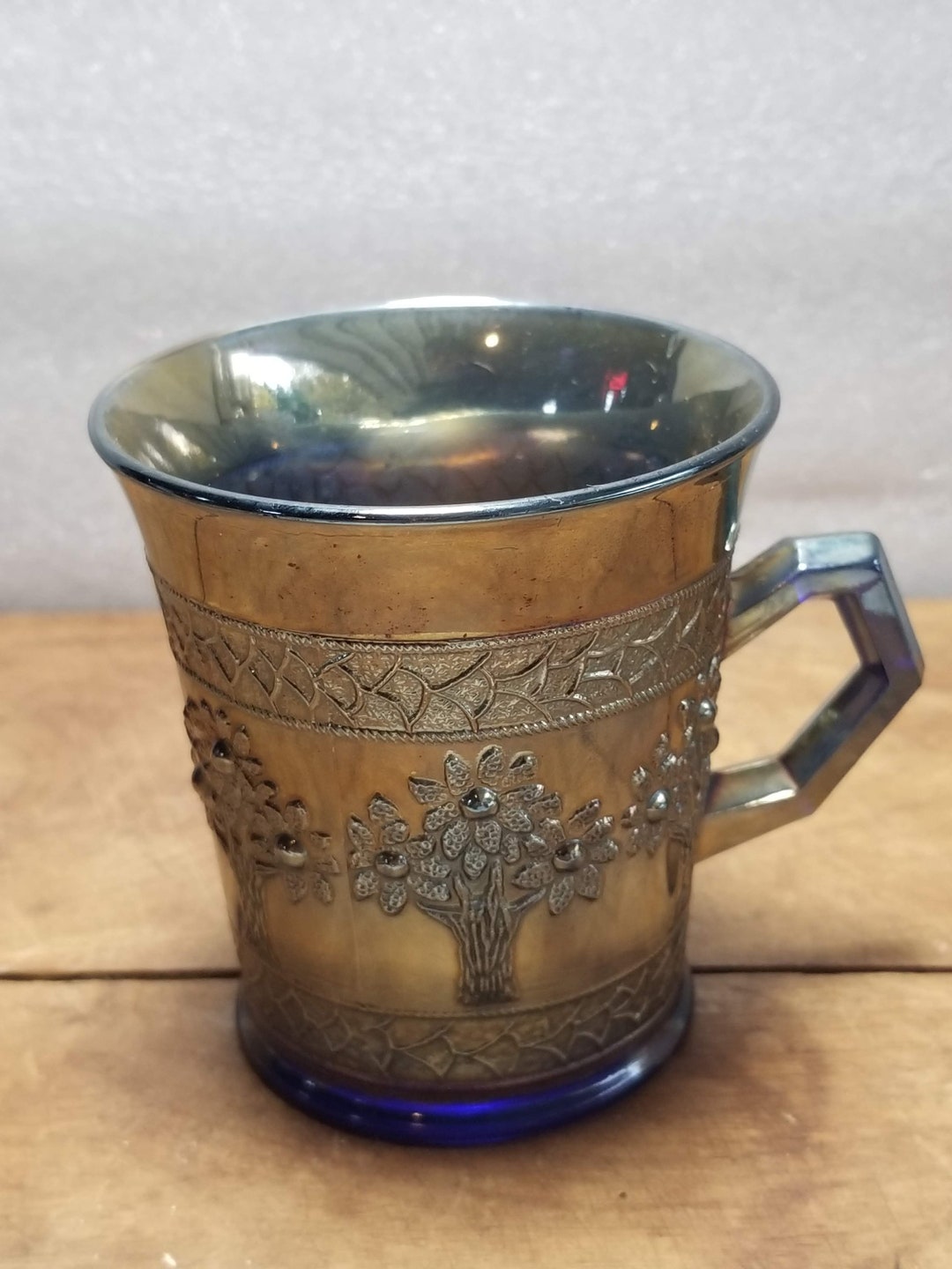 Fenton Orange Tree Scale Band Pattern Mug | Blue | Present - Collection ...