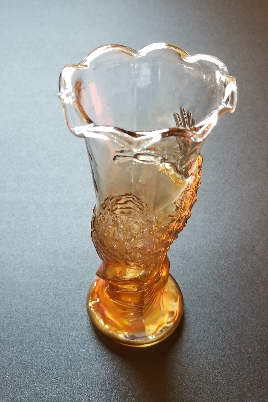 Jain Fish Pattern Marigold Vase Vintage Present Collection Gift - Etsy