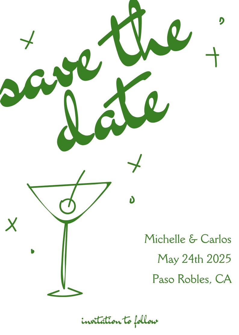 Save the Date Template | Digital Download | Fully Customizable - Etsy