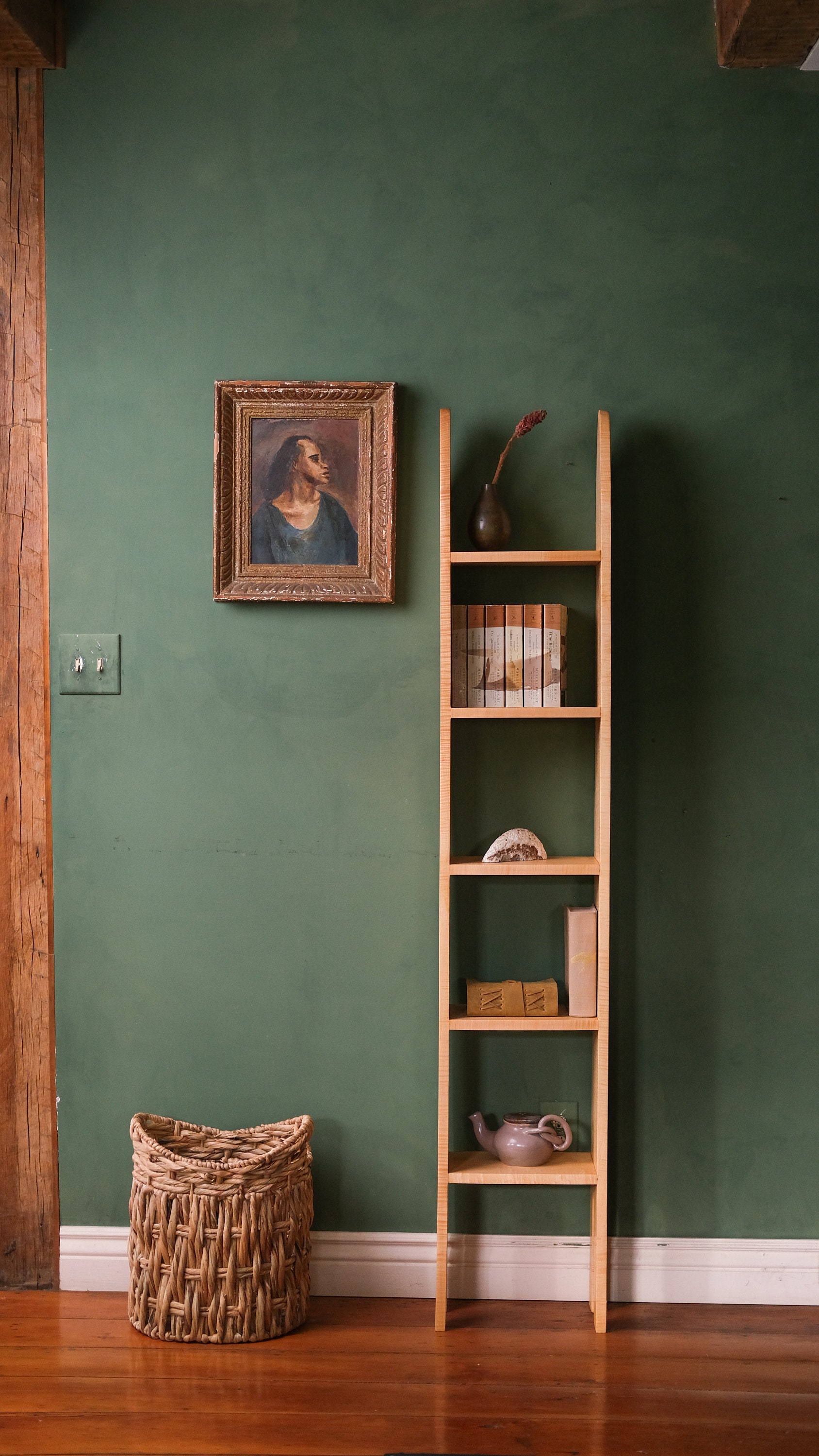 Maple Handmade Tall Curved Bookshelf - Etsy