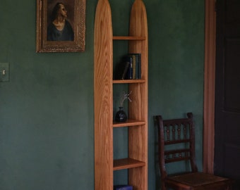 Handmade Tall Curved Bookshelf - Etsy