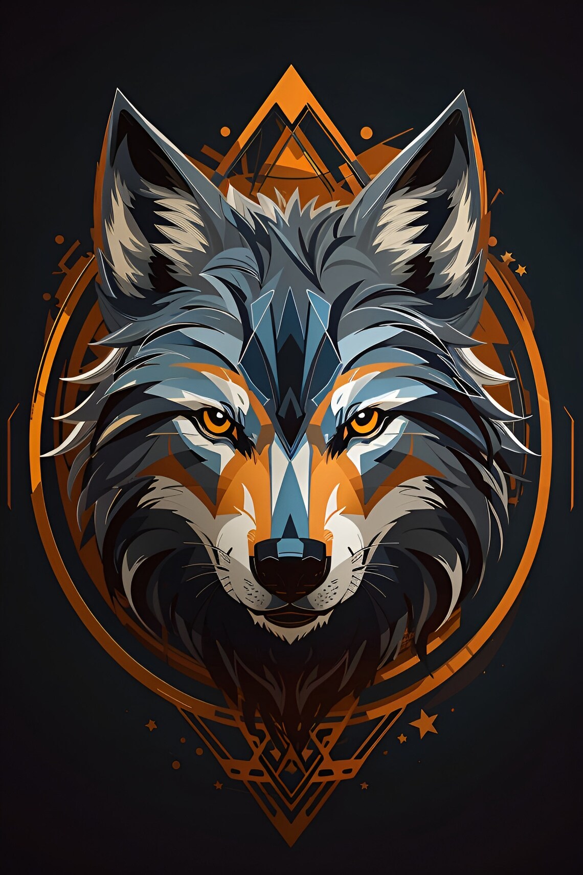 High Resolution Wolf Head PNG 6000x9000 Pixels Vector Art for Prints ...