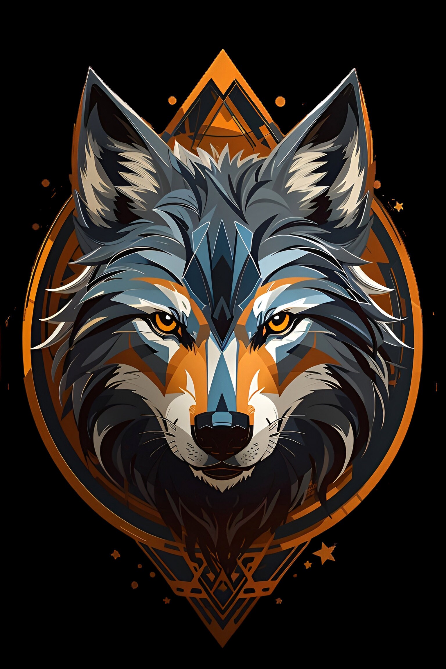 High Resolution Wolf Head PNG (6000x9000 Pixels) - Vector Art for ...