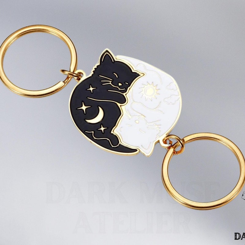 Cat Keychain - Etsy