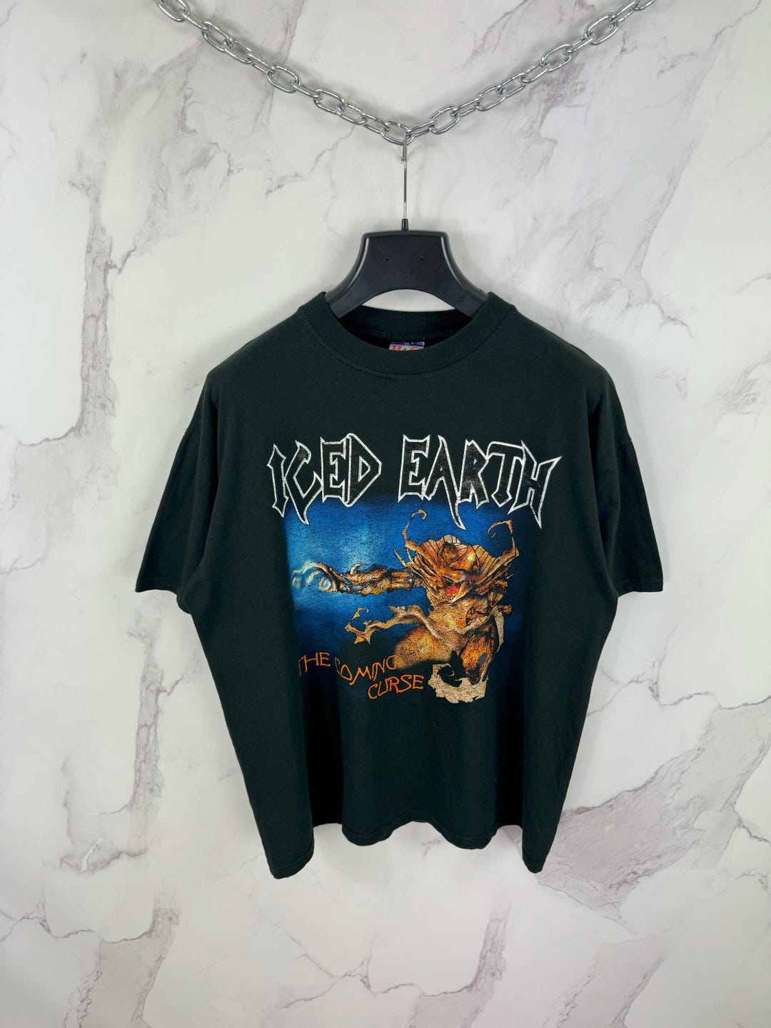 Vintage Iced Earth the Coming Curse Double-sided Band T-shirt – Rare ...